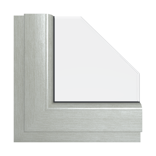 Feneste | Windows | Colors | Aluplast colors | Brushed aluminum